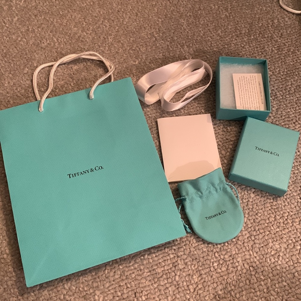 Tiffany & Co. Empty Box, Ring Bag, Receipt Holder, Me… - Gem